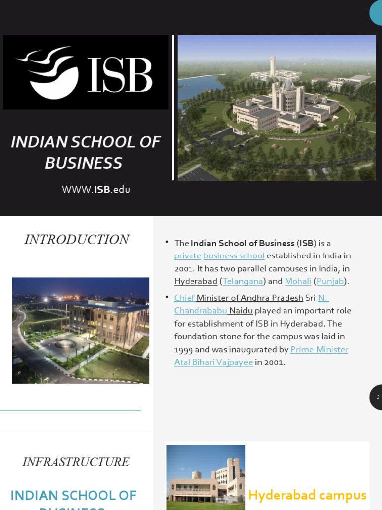 Presentation on ISB | PDF