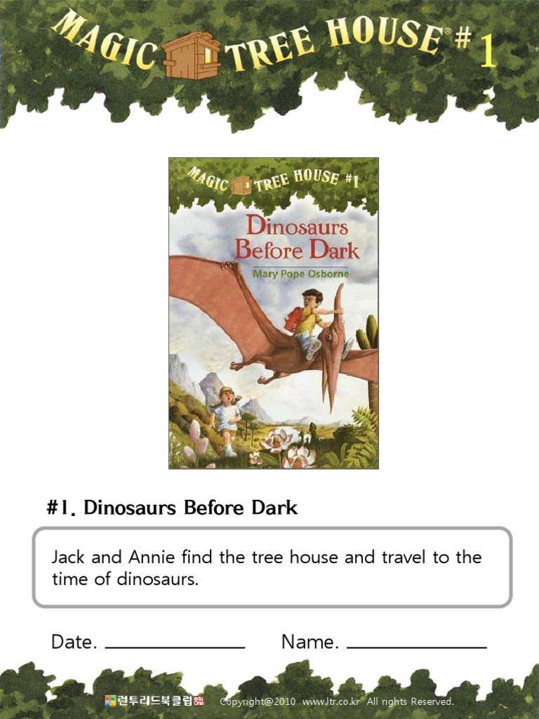 MTH #1. Dinosaurs Before Dark | Download Free PDF | Tyrannosaurus ...