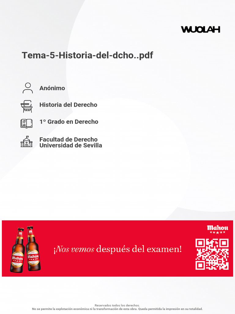 Wuolah Free Tema 5 Historia Del Dcho. | PDF | Constitución | Estado (política)