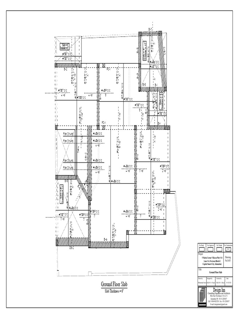 Ground Floor Slab Design Details | PDF