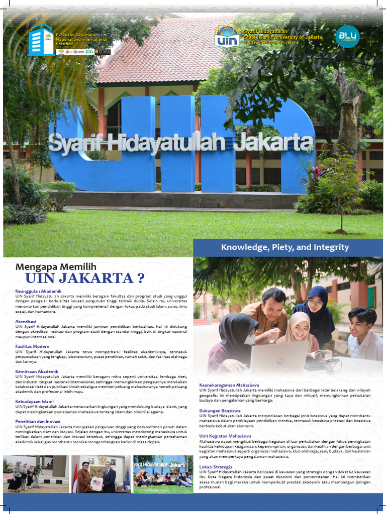 Brosur Uin Jakarta | PDF