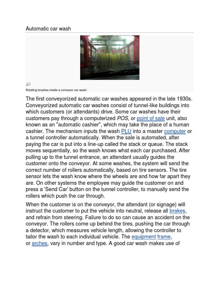 Automatic Car Wash | PDF | Industries | Nature