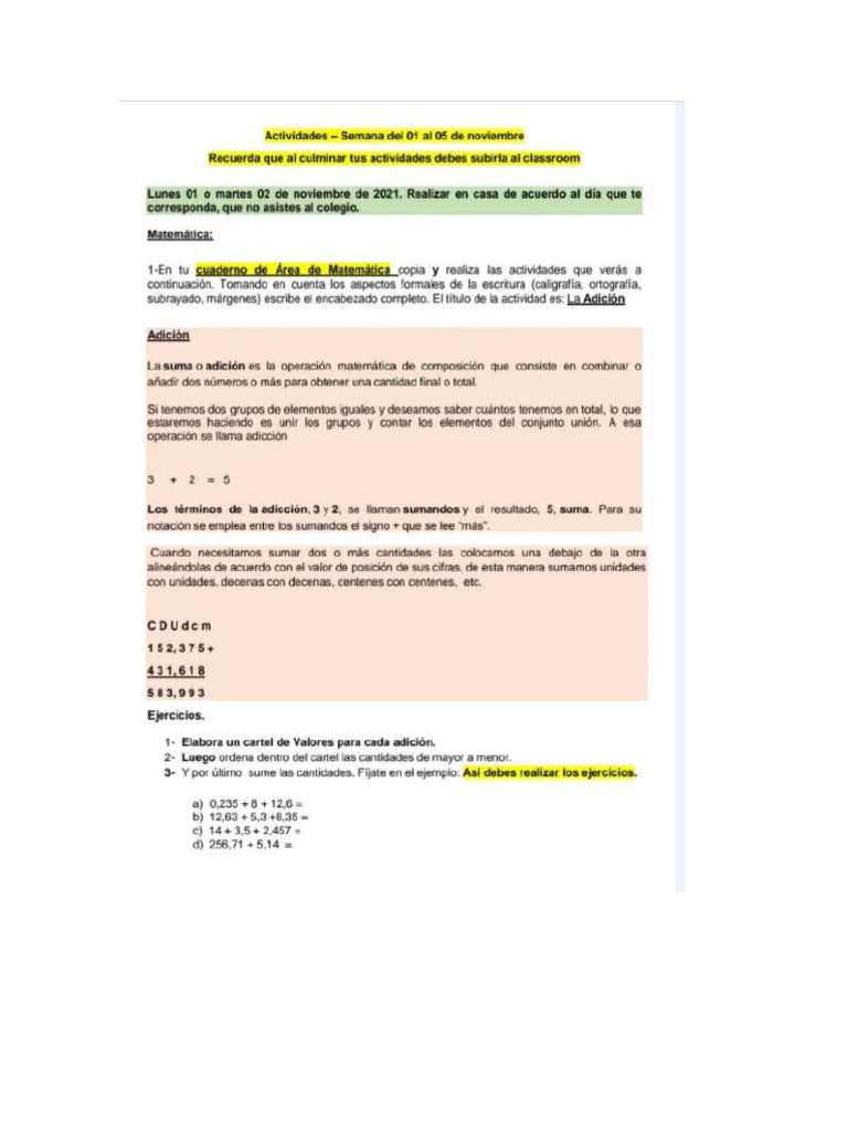 Adicion | PDF