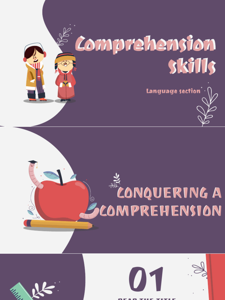 Comprehension Steps | PDF