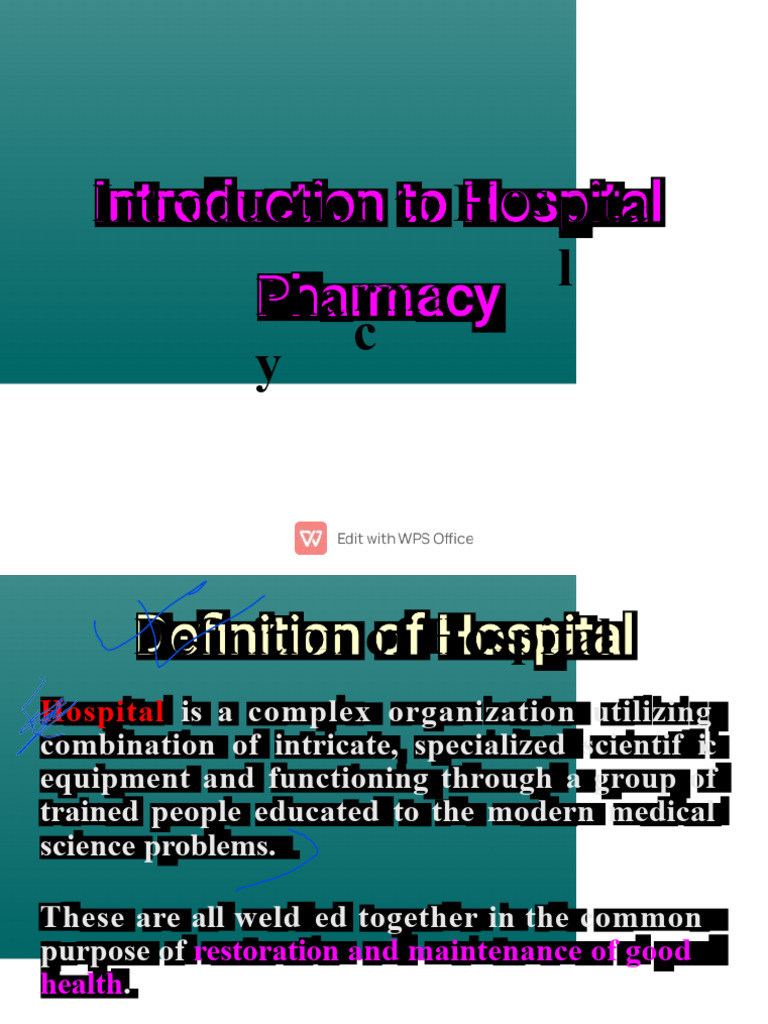 Introduction To Hosp. Pharmacy HK | Download Free PDF | Pharmacy | Prescription Drugs