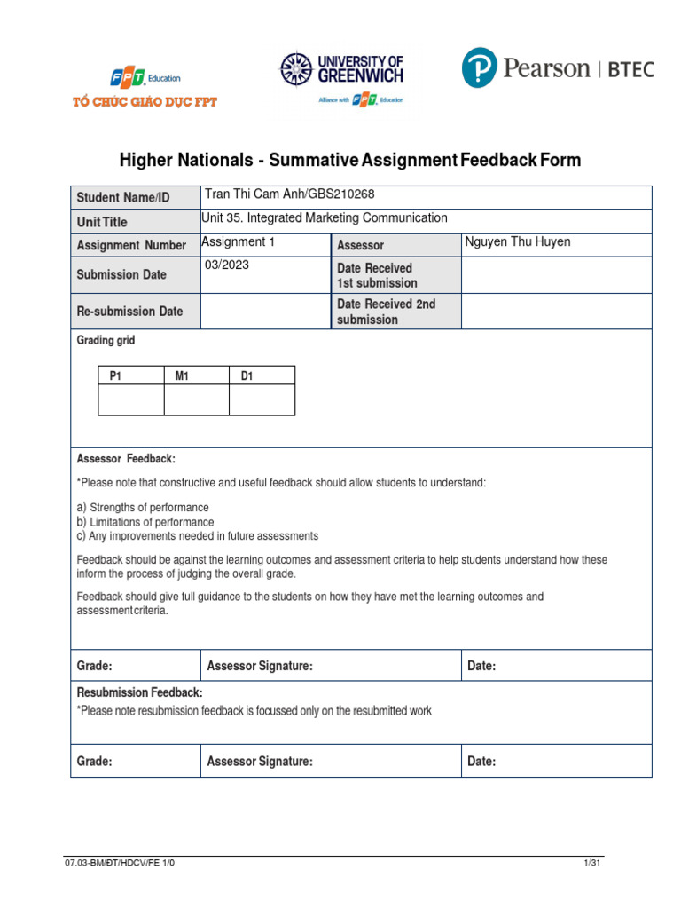 5023-Asm 1 - Ttca | PDF | Advertising | Brand