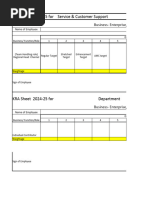 Employee KRA Sheet Template | PDF