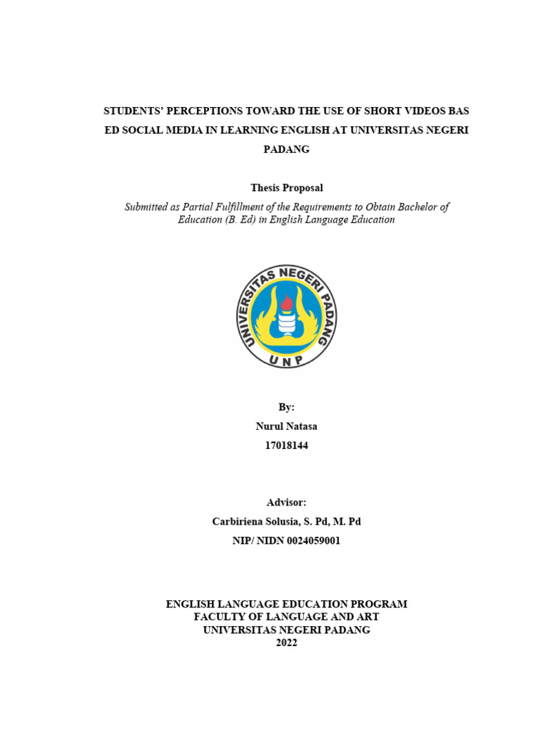 Skripsi Nurul | PDF | Perception | Senses