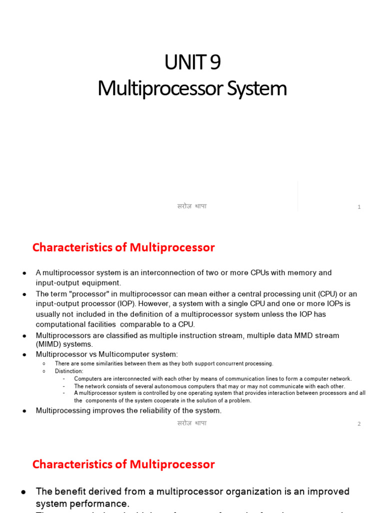 Unit 9 | PDF | Cpu Cache | Computer Architecture