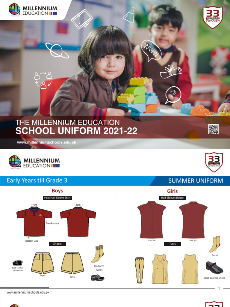 TME Roots Millennium School Uniform Guideline | PDF | Sweater | Trousers