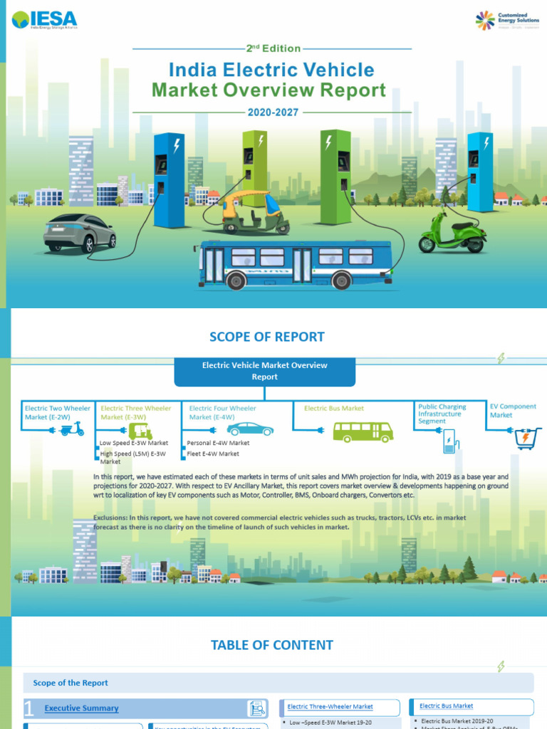 India Electric Vehicle Market Report | PDF | Electric Vehicle ...