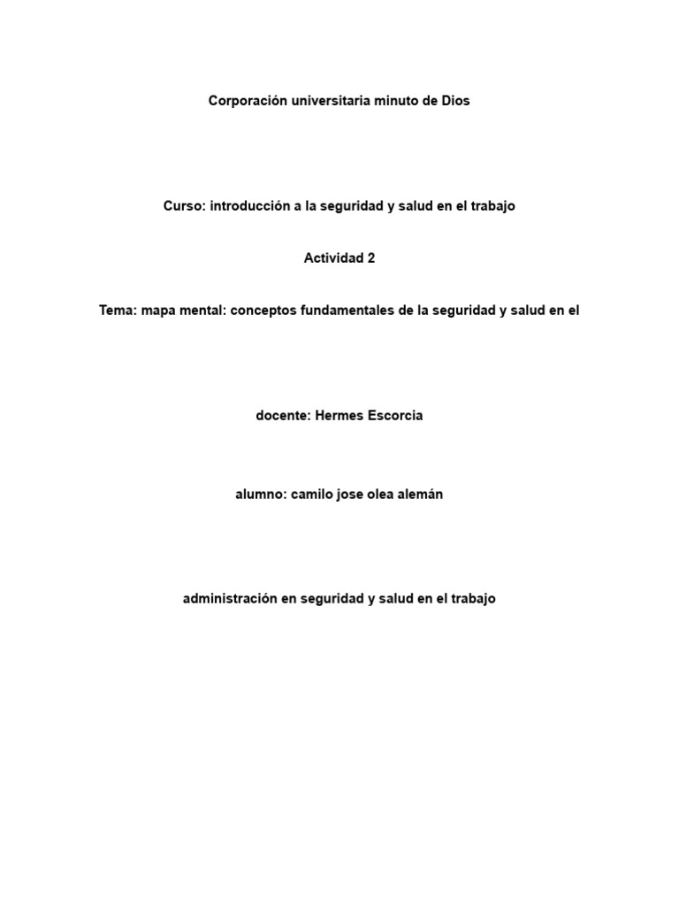 Conceptos Basicos de SST | PDF