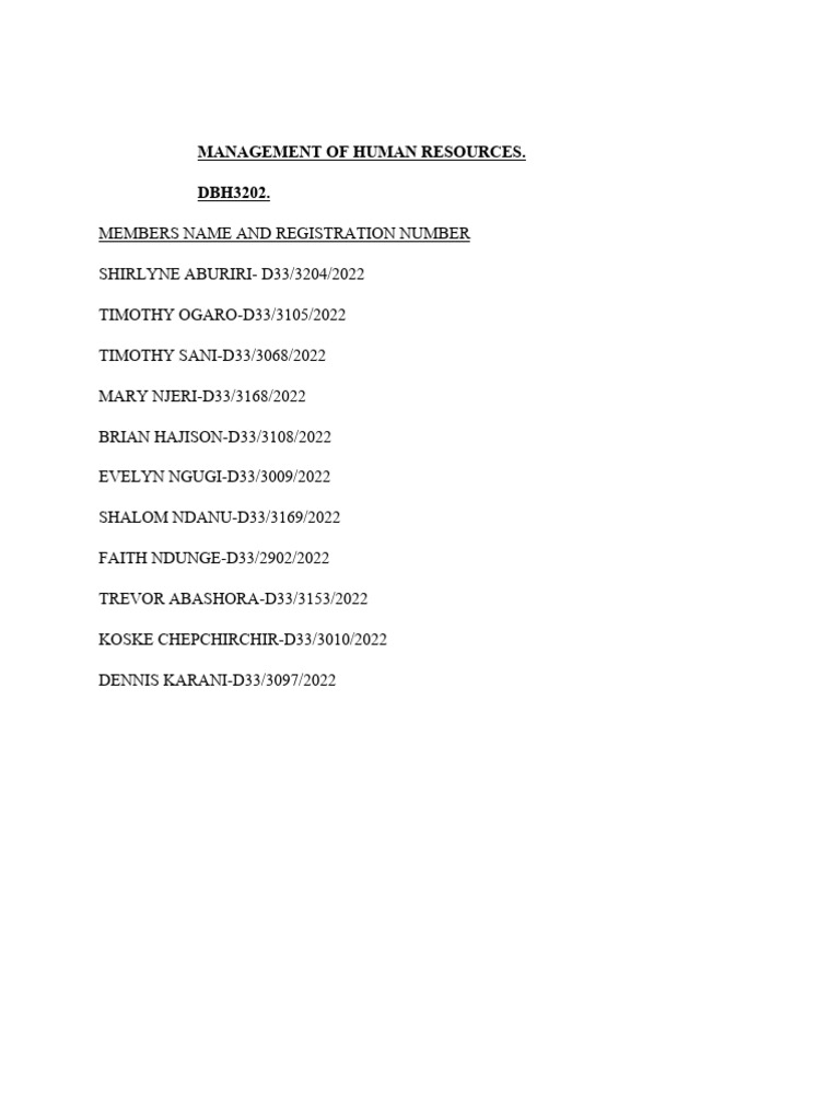 Management of Human Resoures | PDF | Recruitment | Employment