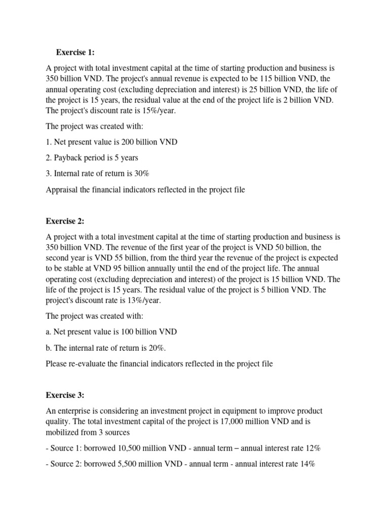 Financial Analysis of Investment Projects | PDF | Interest | Internal ...