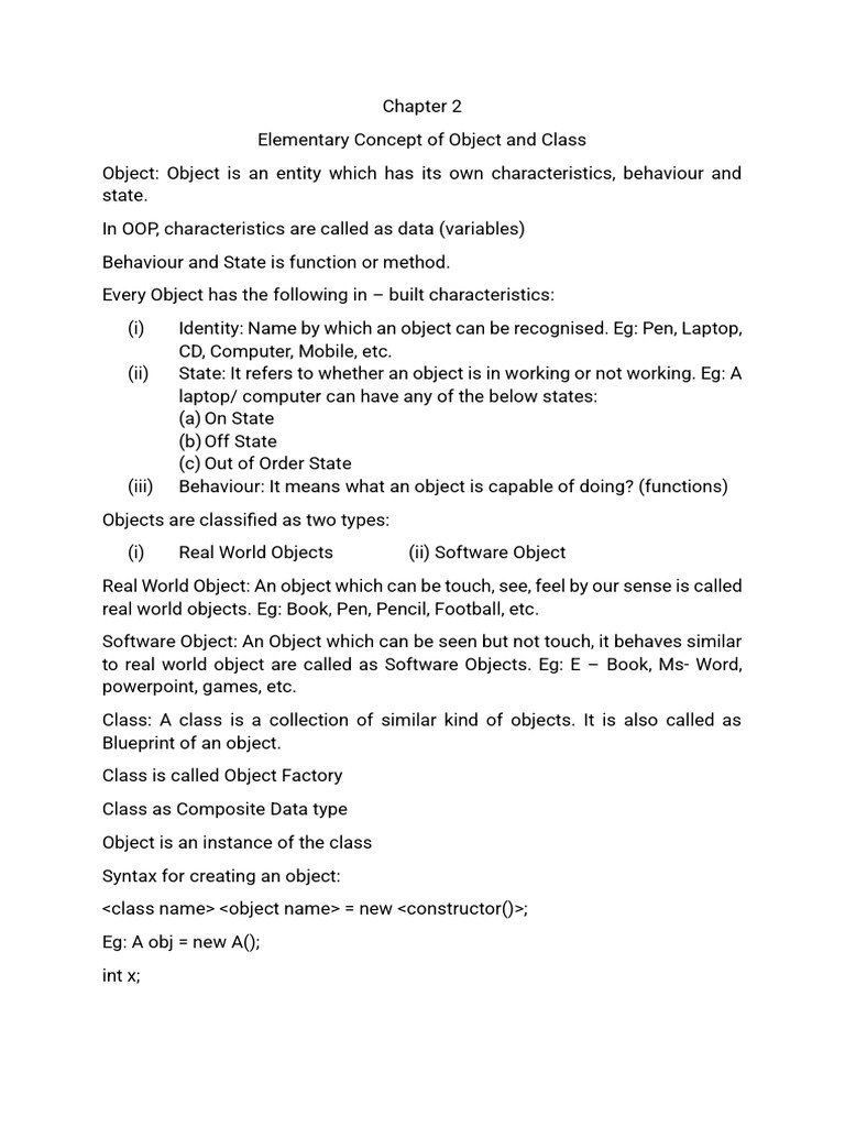 Chapter 2 Pdf Class Computer Programming Method Computer 8176
