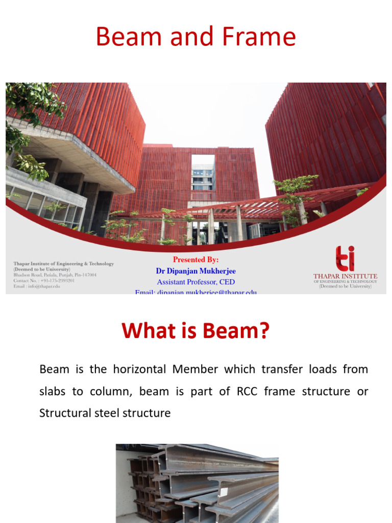 05 Beam and Frame - DM | PDF | Beam (Structure) | Force