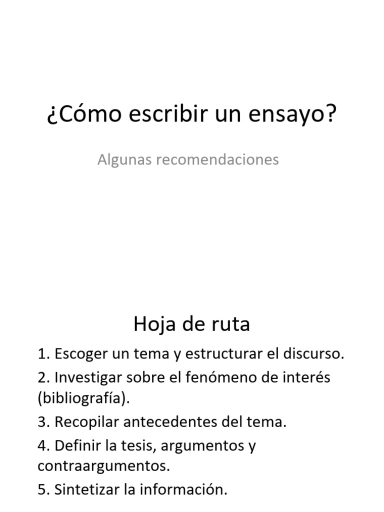 Guía Completa para Escribir Ensayos | PDF | Estilo apa | Ensayos