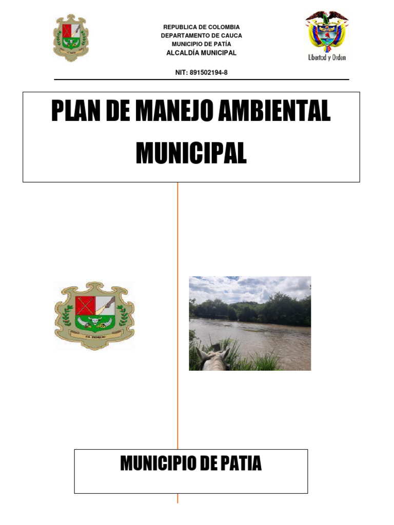 Plan Ambiental Municipal Patia | PDF | Sustentabilidad | Desarrollo ...