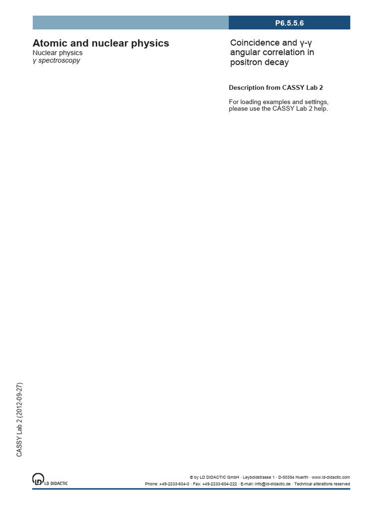 P 6556 Cle | PDF | Ionizing Radiation | Radioactive Decay