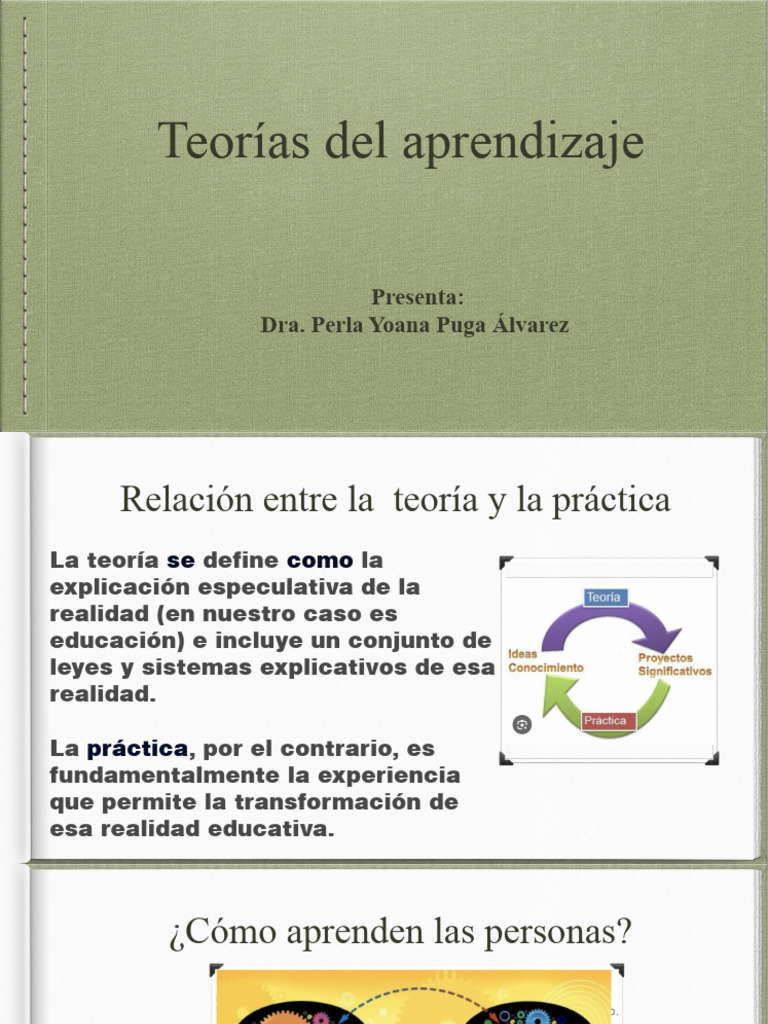 Presentación-Teorías Del Aprendizaje | Descargar gratis PDF | Aprendizaje | Teoría del ...