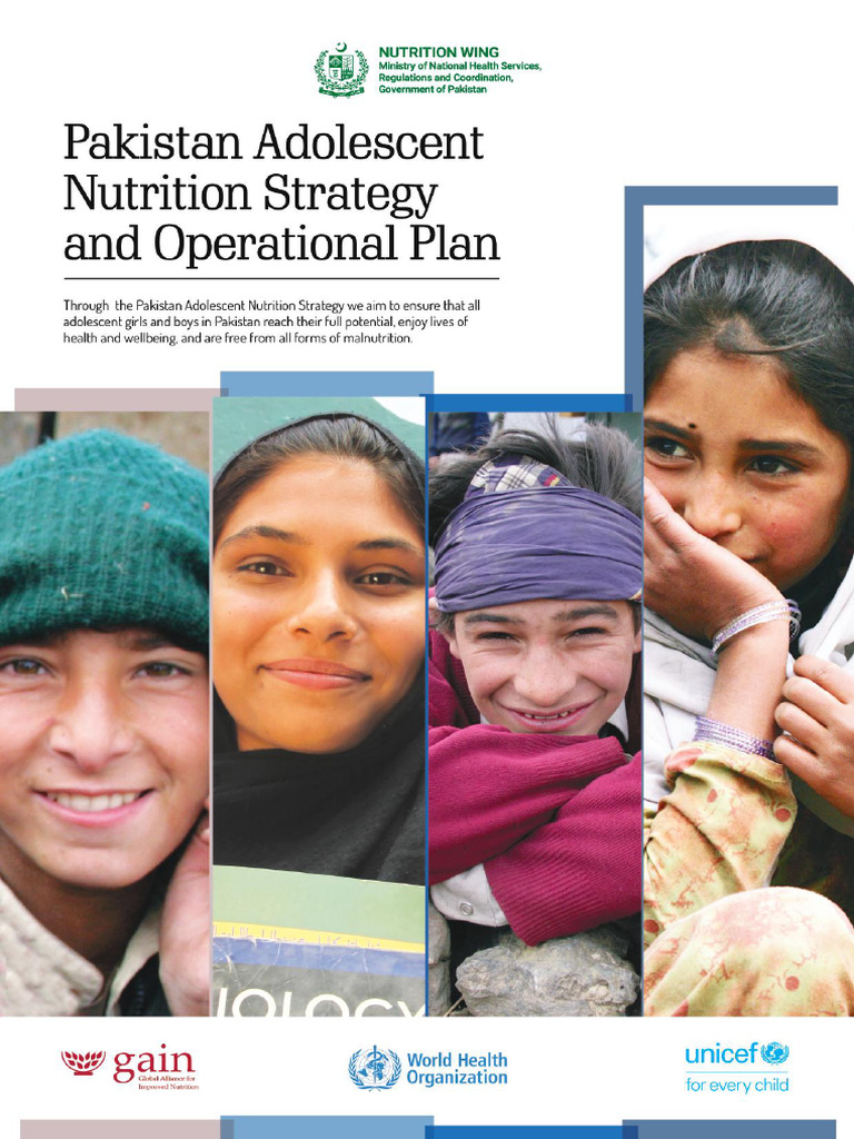 Pakistan Adolescent Nutrition Plan 2020-2025 | PDF | Malnutrition ...