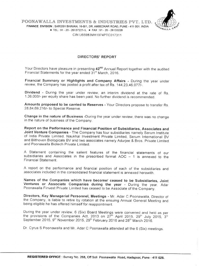 Directors Report | PDF