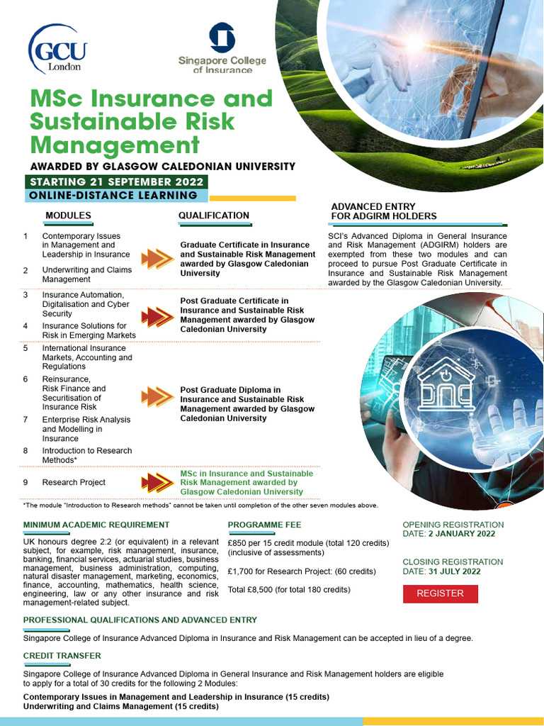 MSC Brochure | PDF | Insurance | Reinsurance