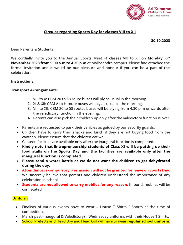 Circular_3ad937b9c2b944f882af752a092aedf5_90915 | PDF | Clothing | Dress Codes