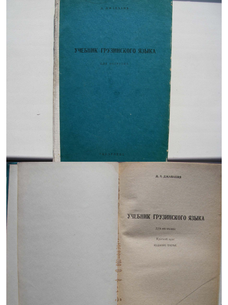Uchebnik Gruzinskogo Yazyka 1977 Dzhavakhia D A | PDF