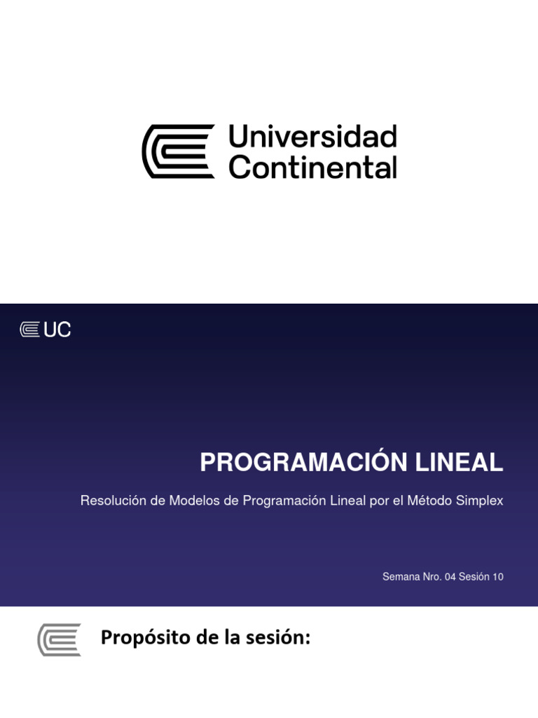 Método Simplex en Programación Lineal | PDF | Optimización Matemática | Matemáticas De La ...