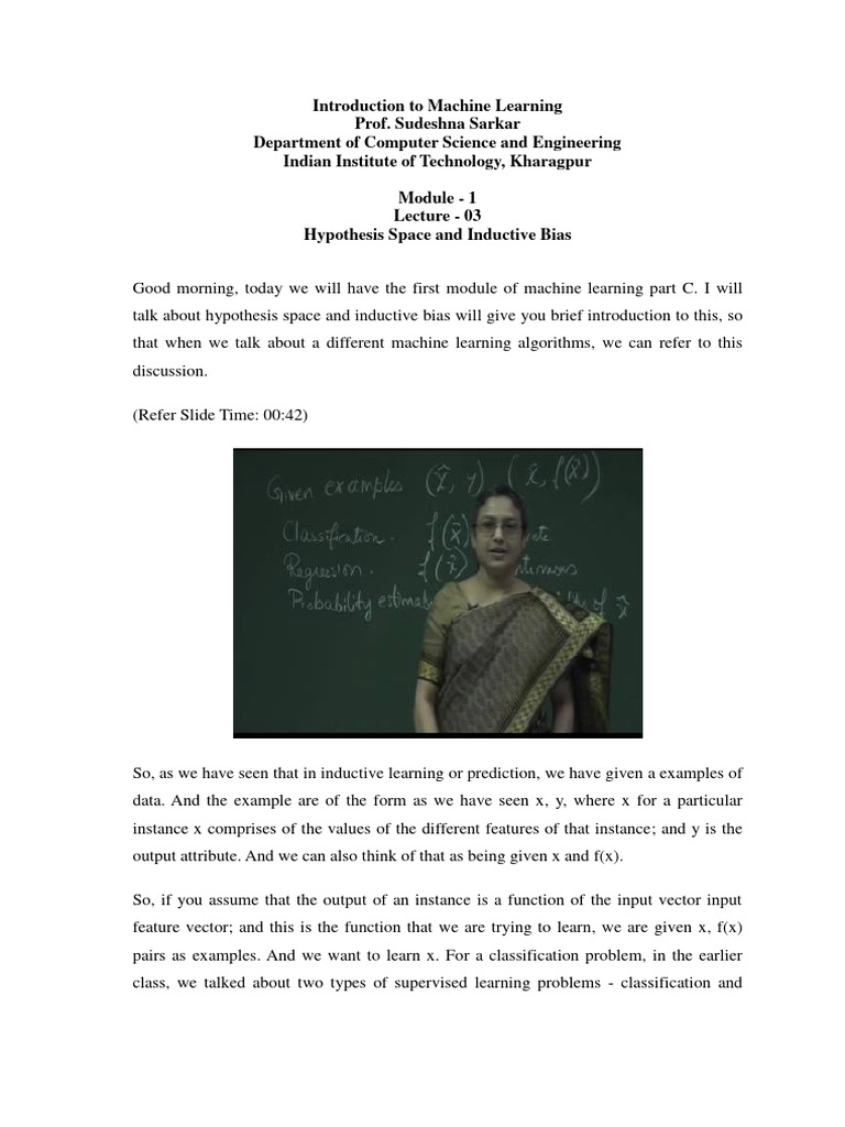 Lec 3 | Download Free PDF | Statistical Classification | Machine Learning