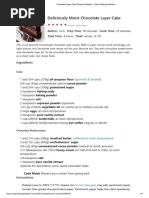 Easy Decadent Chocolate Cake Recipe | PDF | Cakes | Baking