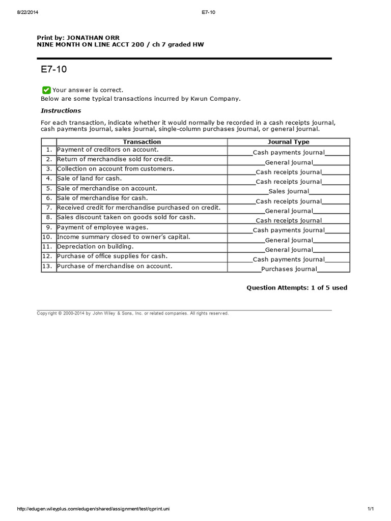 Acct 200 CPT 7 | PDF | Receipt | Cash Acct 200 CPT 7 | PDF | Receipt | Cash