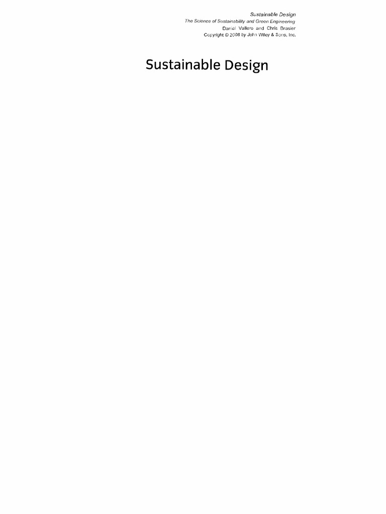 Daniel Vallero, Chris Brasier (Auth.) - Sustainable Design - The ...