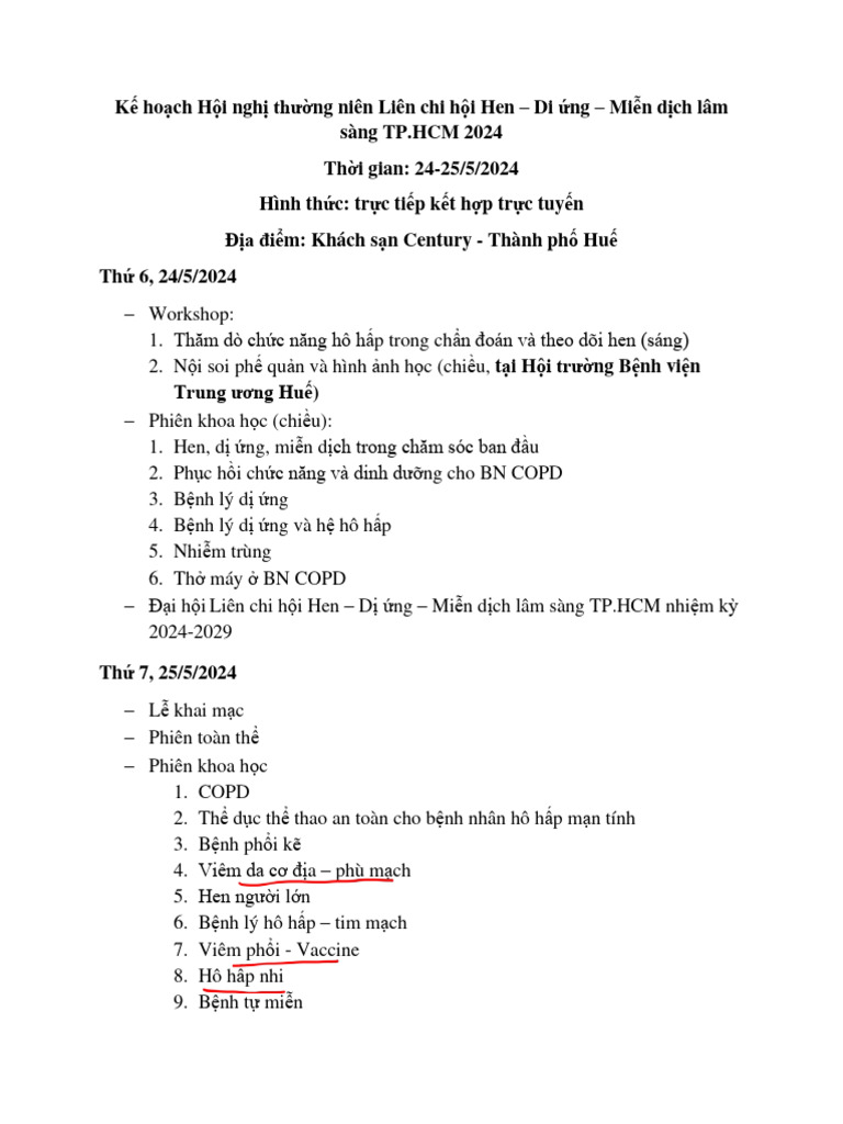 Hội Hen 2024 25-4-2024 | PDF