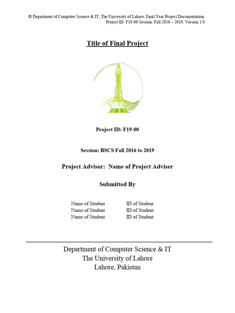 Phase 2 Final Year Project Template Pdf Software Testing Use Case