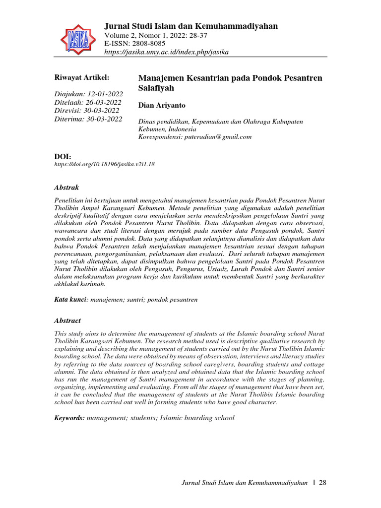 4+revised Manajemen+Kesantrian+Layout | PDF