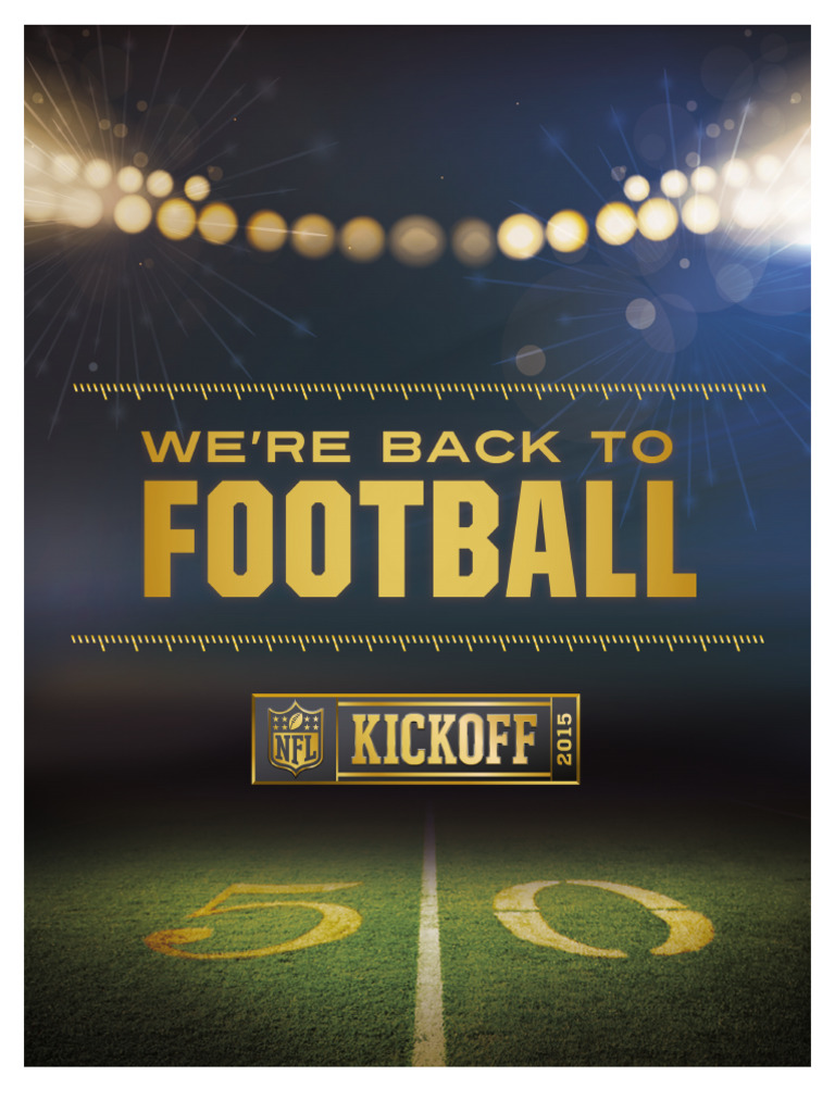 2015 NFL Kickoff Guide | PDF | Super Bowl | Concussions In American Football