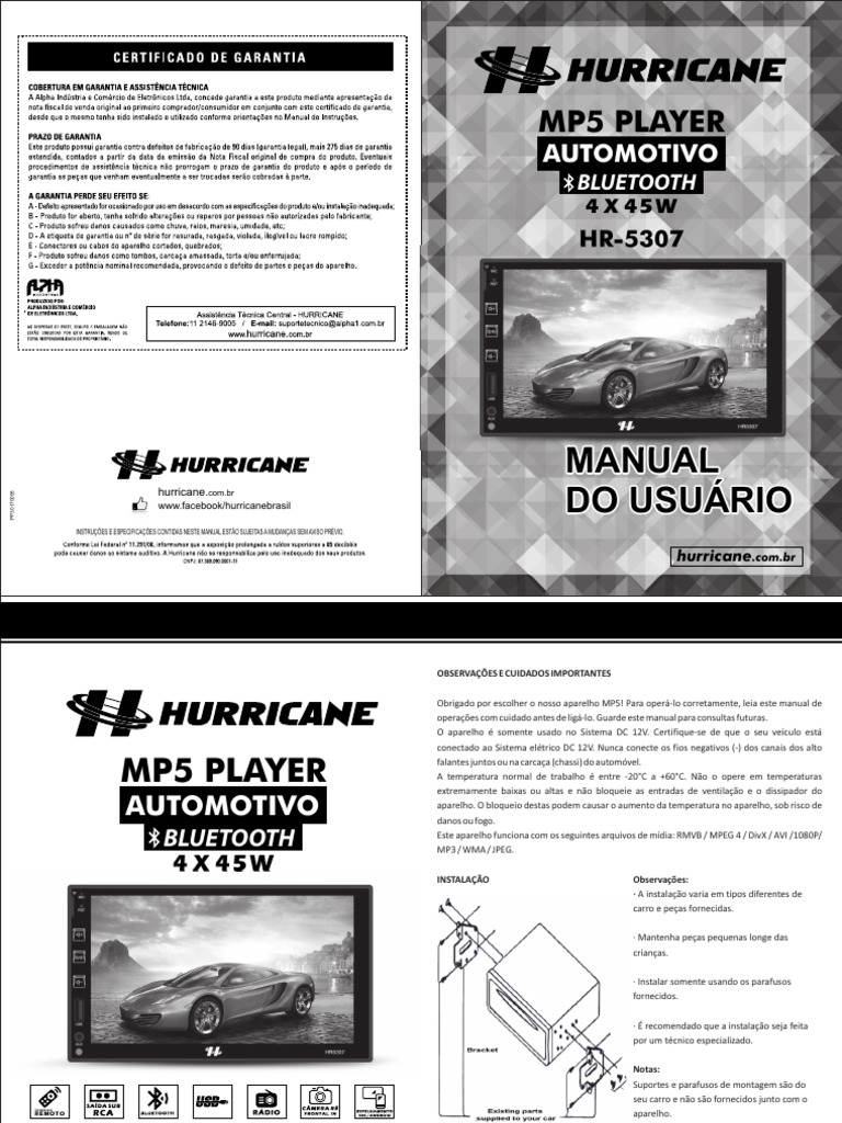 Manual Mp5 HR 5307 | PDF | USB | Celulares