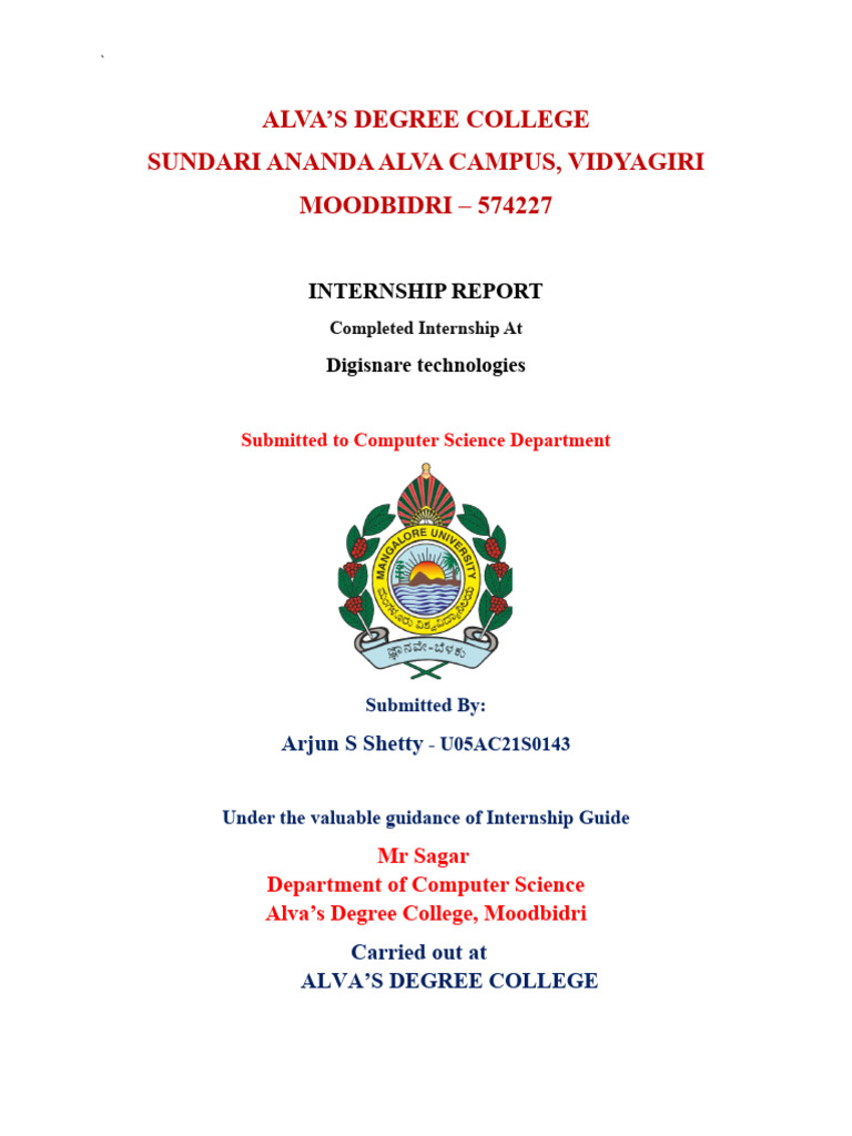 Arjun SHetty | PDF | Web Development | Innovation