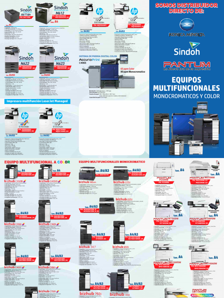 Triptico Equipos Con PP | PDF | Impresora (Computación) | Escáner de imagen