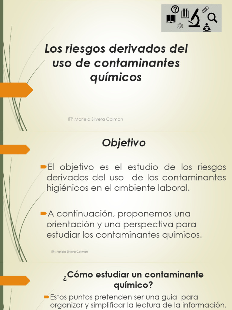 Estudio de Los Contaminantes Quimicos | PDF | Contaminación | Toxicología