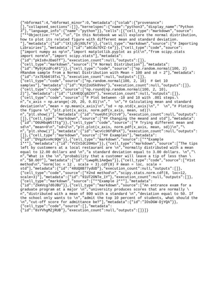 Lab05-Normal-Distribution.ipynb | PDF | Statistical Models | Probability Theory
