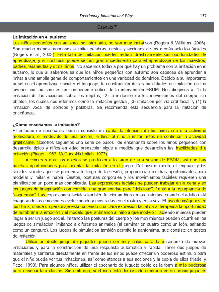 Libro Denver 2 | PDF | Espectro autista | Enseñando