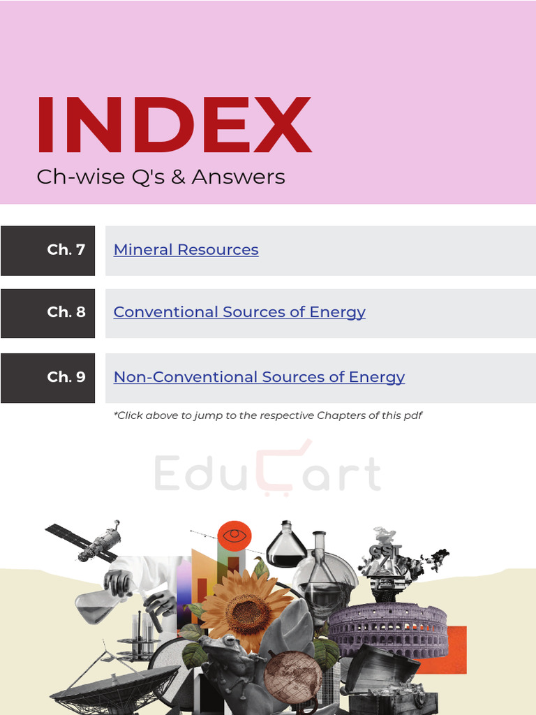 ICSE-X Geography Chap 7-9 | PDF | Coal | Energy Development