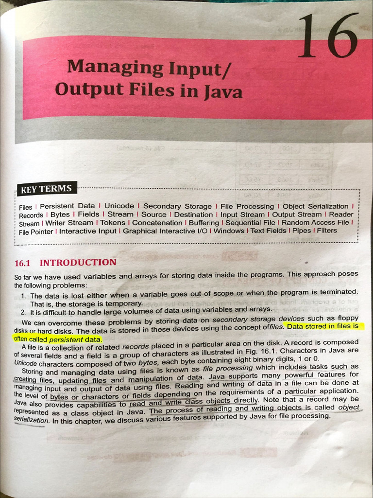 File Handling in Java | PDF