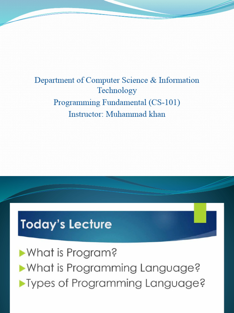 Programming Lang | PDF | Computers