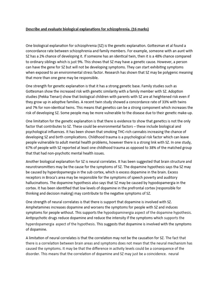 Schizophrenia 16 Marker | PDF | Schizophrenia | Dopamine