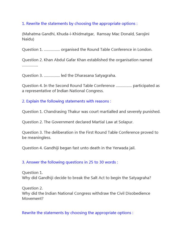 Civil Diso Paper | PDF | Mahatma Gandhi | Politics Of India