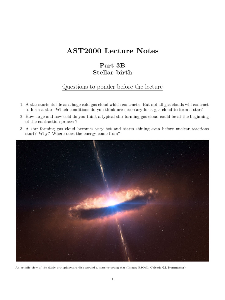AST2000 Lecture Notes | PDF | Stars | Milky Way